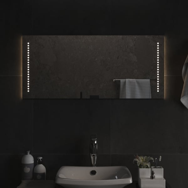 Badrumsspegel LED 90x40 cm | CDON