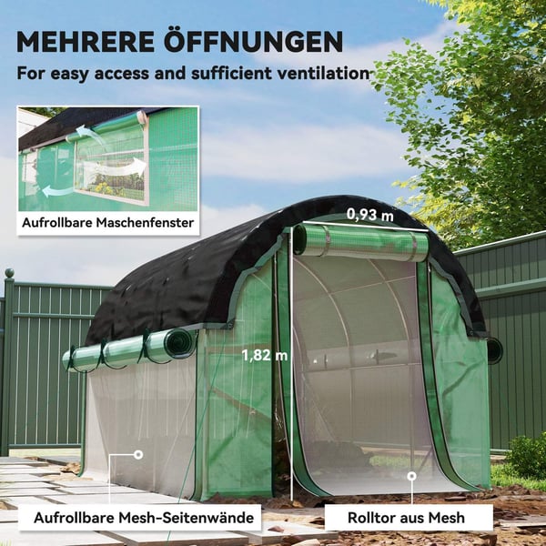 Rootz Polytunnel Greenhouse - Cold Frame - Sun Shade - UV Resistant ...