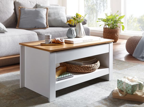 Rootz design sofabord 85 X 47 X 45 cm hvid - eg - Stuebord med ...