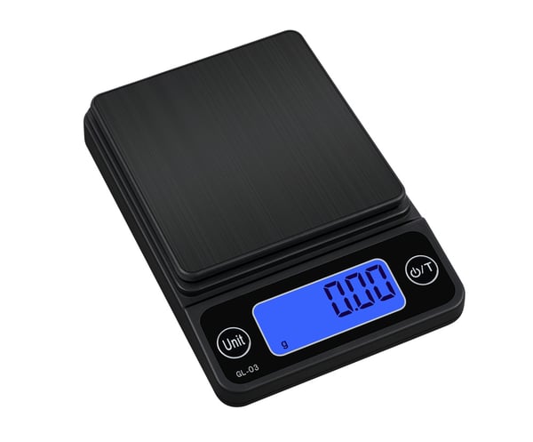 Kannettava elektroninen vaaka, pieni kahvivaaka Black 500g / 0.1g M | CDON
