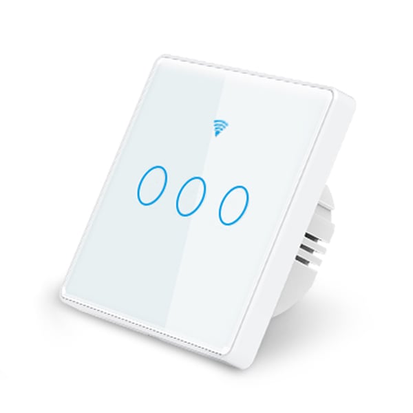 Smart Touch Wall Switch White 3 Gang 1 way | CDON