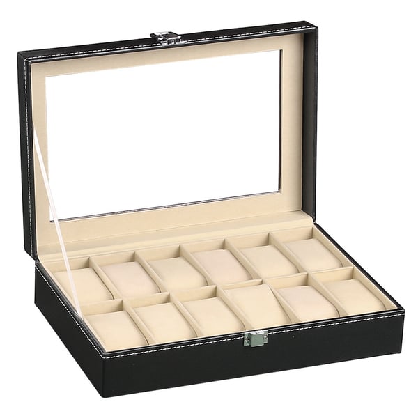 Förvaringsbox för Klockor - 12 Fack Beige | CDON
