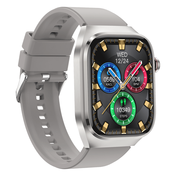Smart ur med EKG, puls, blodtryk, søvn, skridttæller Grey | CDON