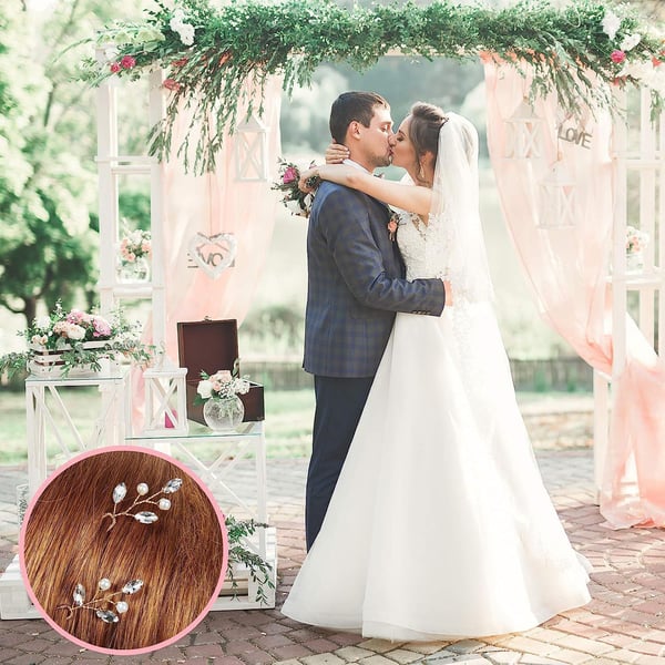 6-delade hårnålar Bröllopshåraccessoarer Gold | CDON