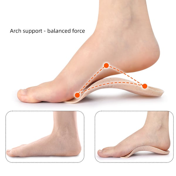 Halv innersula med stöd för fotvalvet (1 par) L | CDON