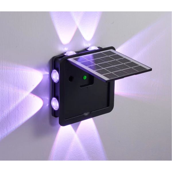 Solar væglampe med LED perler RGB Model 2 | CDON