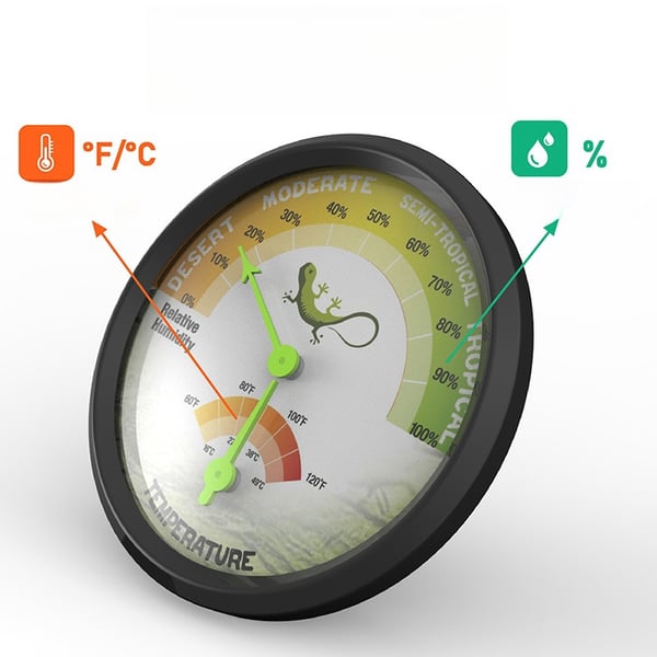 Krybdyr Terrarium Hygrometer Termometer 2-pack | CDON