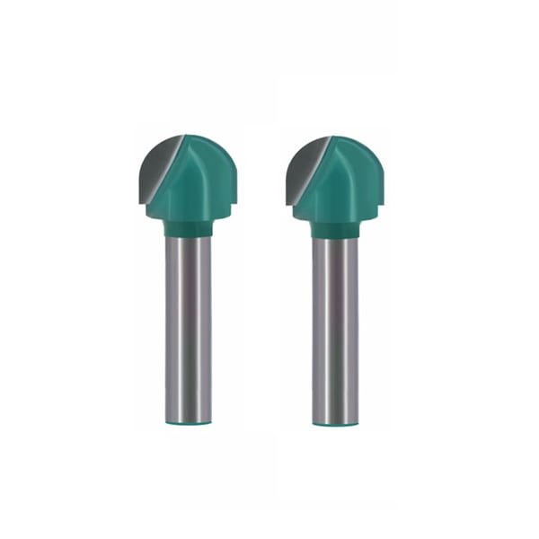 1/4" Shank Round Bottom Router Bit (2-pakning) A | CDON