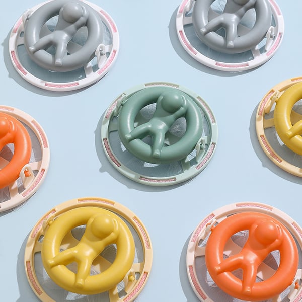 Tvättmaskinsfilter Mesh-påse Set om 2 - Ludd- och hårborttagare Orange ...