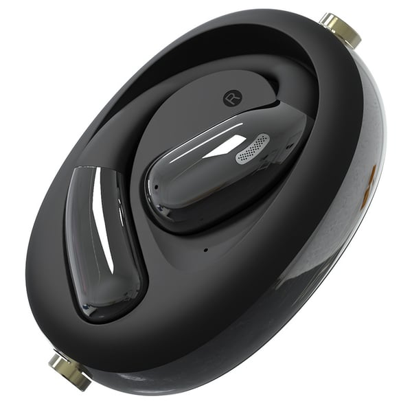 AI Oversættelses Earbuds - Hvid A60 Open-Ear Trådløs Bluetooth Black | CDON