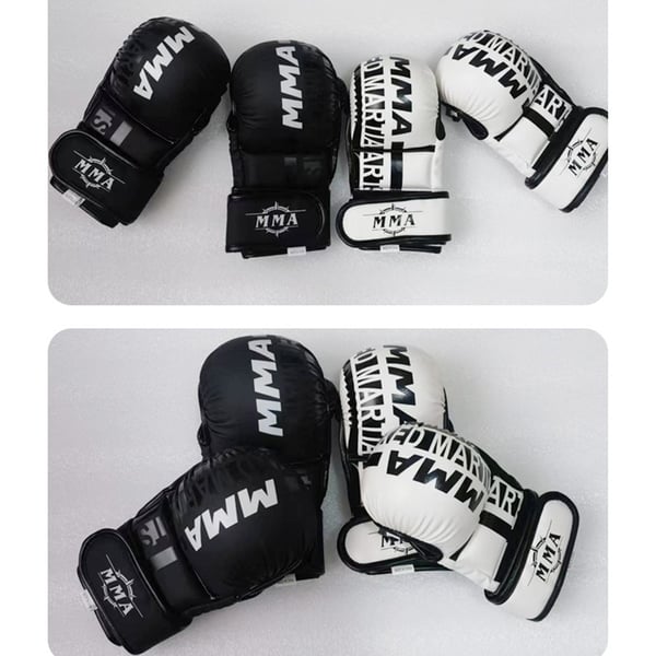 Halvfinger Boxhandskar - MMA Sparring, Slagsäck och Kickboxning Träning ...
