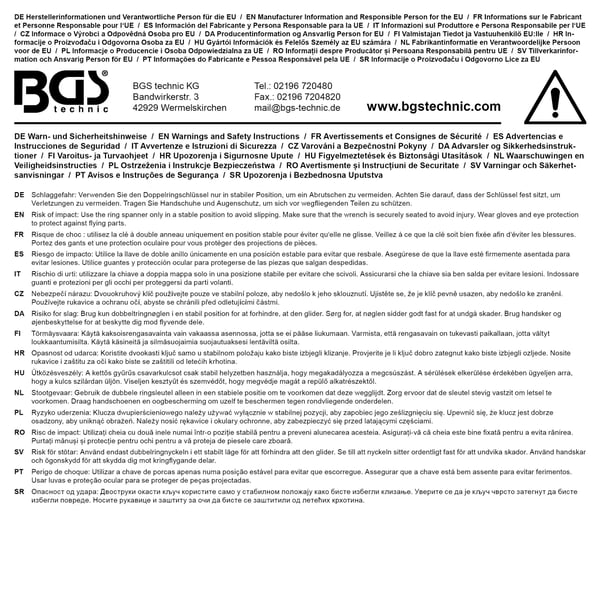 BGS technic Double Ring Spanner | CDON