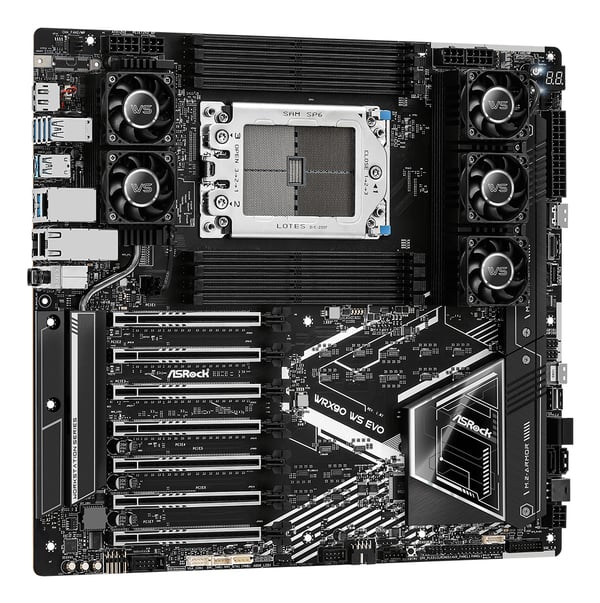 Asrock WRX90 WS EVO Moderkort AMD WRX90 Socket sTR5 EEB (90-MXBMH0 ...
