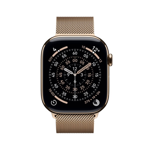 Apple Watch Series 11 GPS + Cellular 46mm Guld Titanium Boett med Guld ...