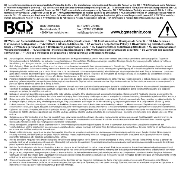 BGS technic Oil Filter Wrench | CDON