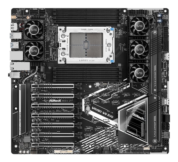 Asrock WRX90 WS EVO -emolevy AMD WRX90 Socket sTR5 EEB (90-MXBMH0 ...