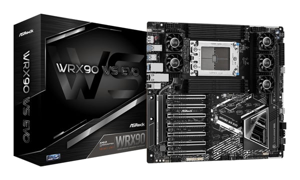 Asrock WRX90 WS EVO Moderkort AMD WRX90 Socket sTR5 EEB (90-MXBMH0 ...