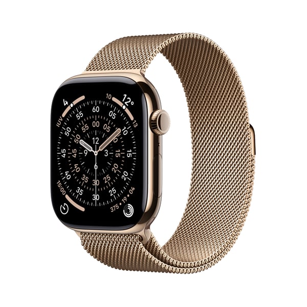 Apple Watch Series 11 GPS + Cellular 46mm Guld Titanium Boett med Guld ...
