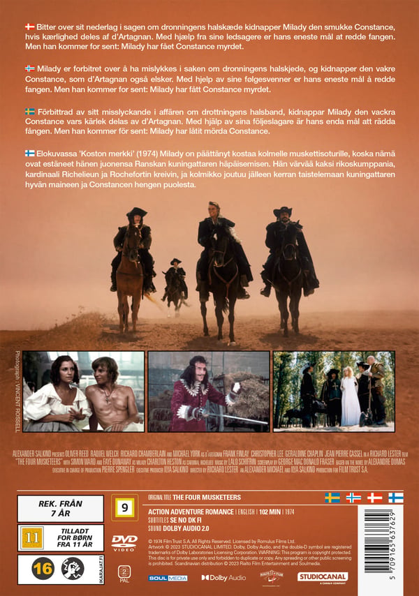 De fire musketerer (1974) (DVD) | CDON