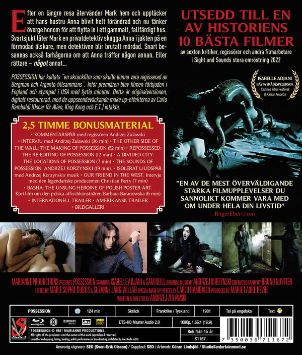 Possession (Blu-ray / Restored Special Edition) | CDON