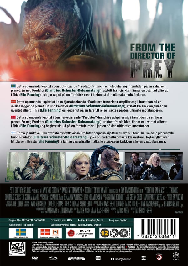 Predator: Badlands (DVD) | CDON