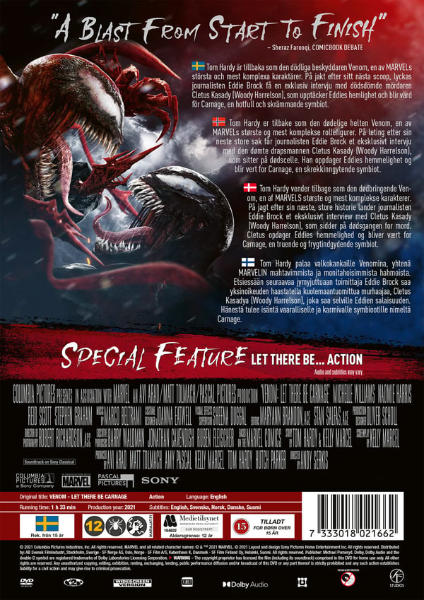 Venom 2: Verilöylyn aika (DVD) | CDON