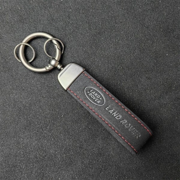 Land Rover Luxury Leather Keyring Key Chain Fob Gift Logo 9cm Red ...