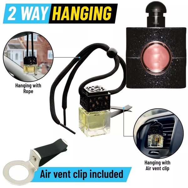 BLACK OPIUM Car Diffuser Air Freshener - Air Vent Clip Included - 2 way ...