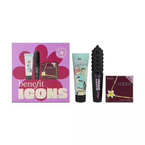 Benefit Icons Makeup Set Mini Hoola Bronzer Professional Primer BADgal ...