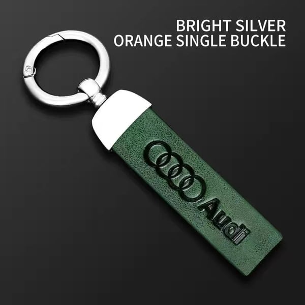 High Grade Leather Keychain With Car Logo Keyring Accessories For Audi ...