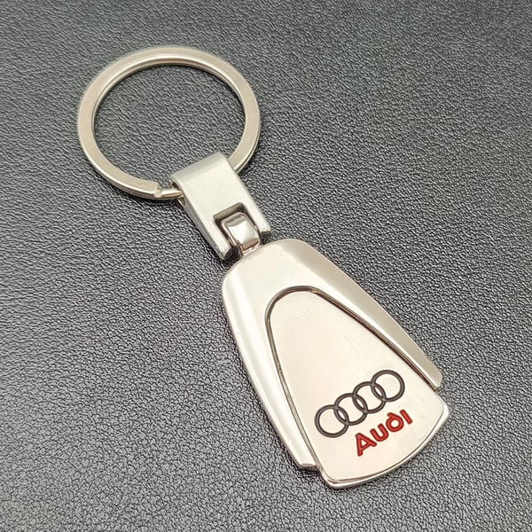 Leather Metal Keyring Logo Car Keychain For Audi A3 A4 A5 A6 A7 A8 A1 ...