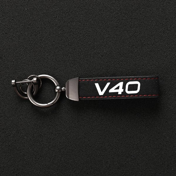 Suede Keychain Sport Car Key Ring Custom Gift With Logo For Volvo Xc40 ...