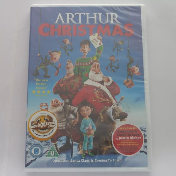 Arthur Christmas (DVD, 2011) Festive Family Film Animated Movie Santa ...