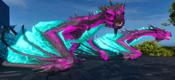 Ark Ascended ASA Galaxy Wyvern Fire Pair/Imprinted/PS5/Xbox/PC PVE ...
