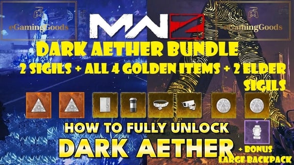 Modern Warfare III Zombies Dark Aether Sigils Elder Sigils Golden Items ...