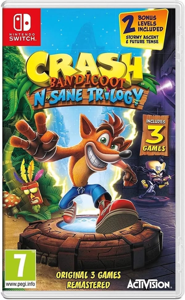 Crash Bandicoot N Sane Trilogy Nintendo Switch NSANE POST Brand New | CDON