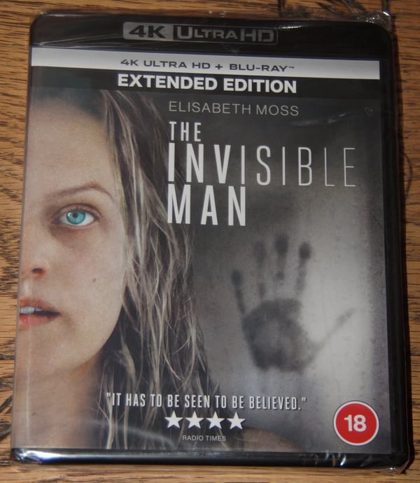 THE INVISIBLE MAN 2020 GENUINE 4K UHD + BLU RAY BN&S IMMEDIATE DISPATCH ...