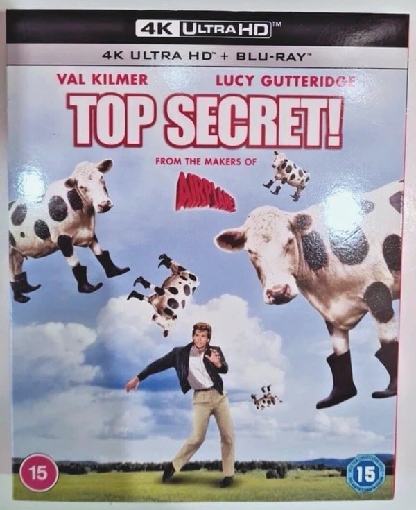TOP SECRET! 4K REMASTERED UHD BLURAY VAL KILMER 1984 + SLIPCOVERðŸ ...