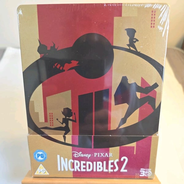 DISNEY PIXAR INCREDIBLES 2 BLURAY 3D & 2D STEELBOOK, Brand New | CDON
