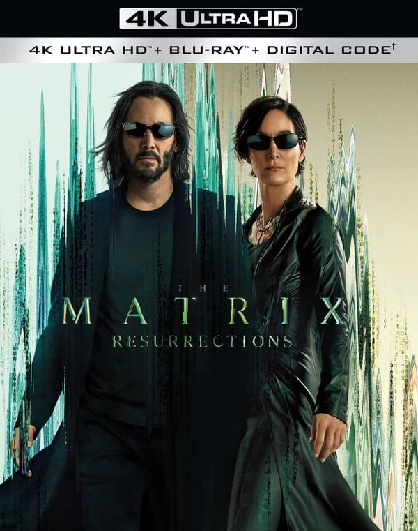 The Matrix Resurrections (Bluray) Keanu Reeves CarrieAnne Moss Jonathan ...
