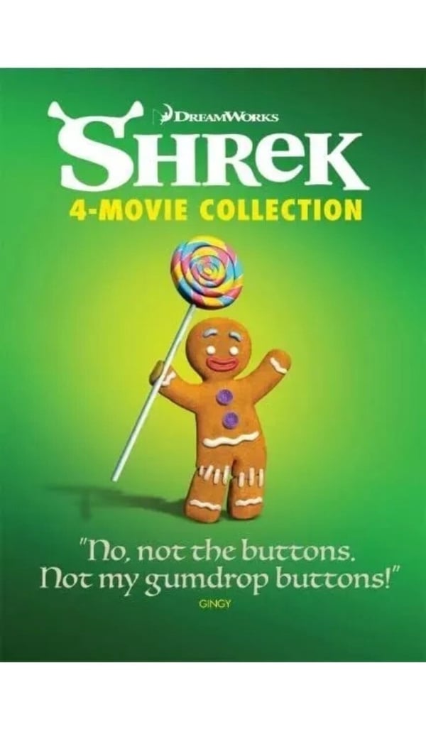 Shrek 1-4 1 2 3 4 Complete Boxset Quadrilogy Brand DVD Brand New | CDON