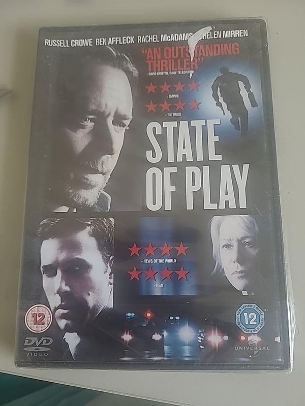 STATE OF PLAY RUSSELL CROWE DVD Brand New | CDON