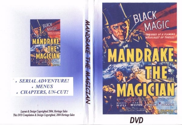 mandrake the magician. CLIFFHANGER SERIALS ..complete DVD Brand New | CDON