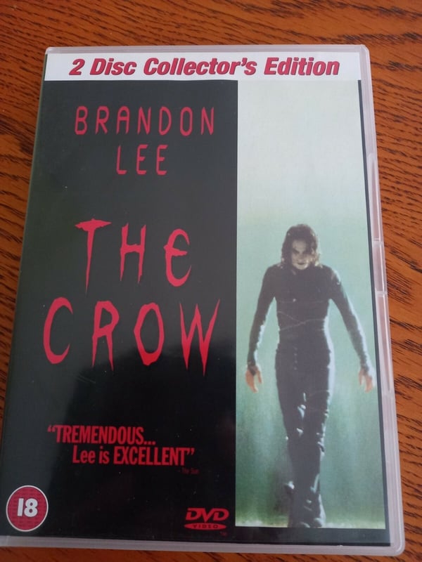 THE CROW COLLECTORS EDITION BRANDON LEE RATED 18 DVD Brand New | CDON