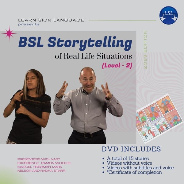 British Sign Language Storytelling of Real Life Situations (L2) ( DVD ...