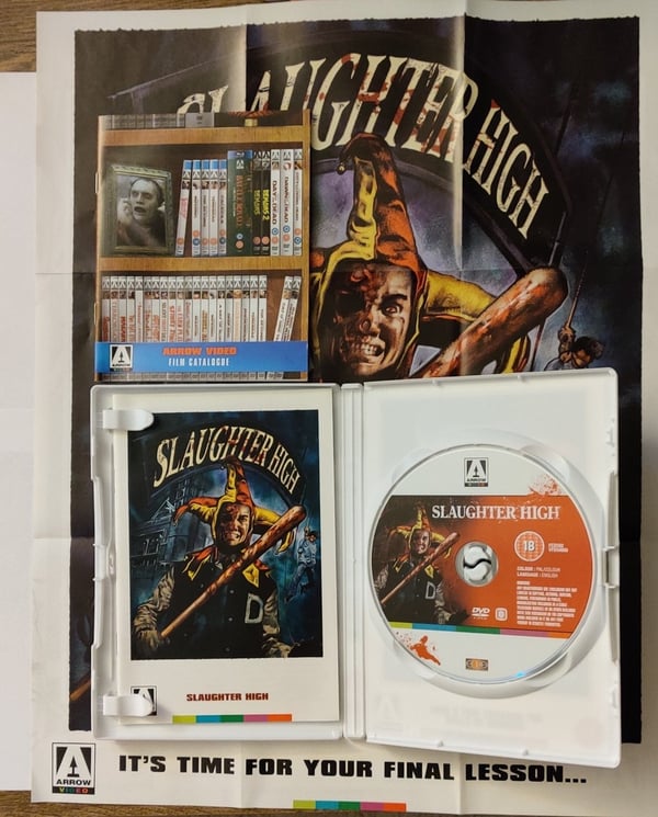 Slaughter High Arrow Video WITH POSTER (Horror DVD Brand New | CDON