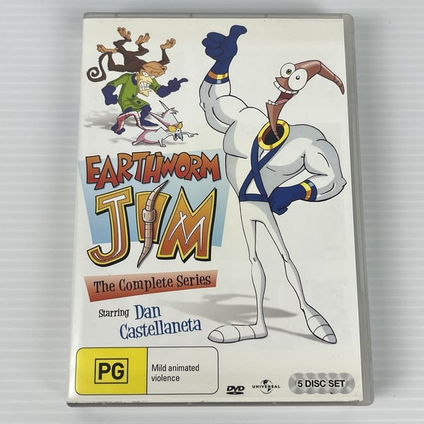 Earthworm Jim - The Complete Series 1 & 2 Box Set Cartoon DVD Brand New ...