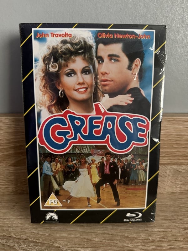 Grease (Blu Ray & ) Limited Edition VHS Range DVD (1978) Brand New | CDON