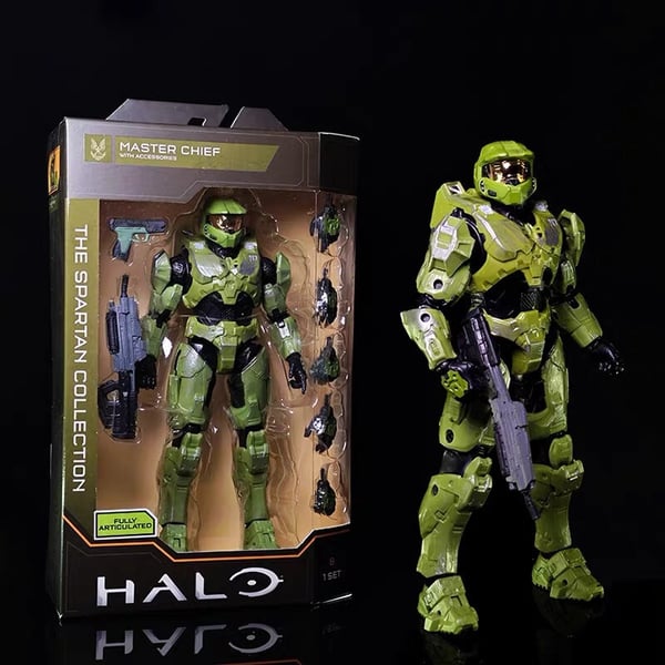 Halo The Spartan Collection Master Chief w/ Accessory Action Figure ...