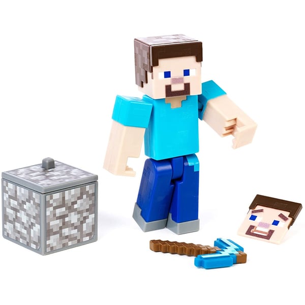 Minecraft Steve Comic Maker Action Figure Kids Childrens Toy Mattel ...